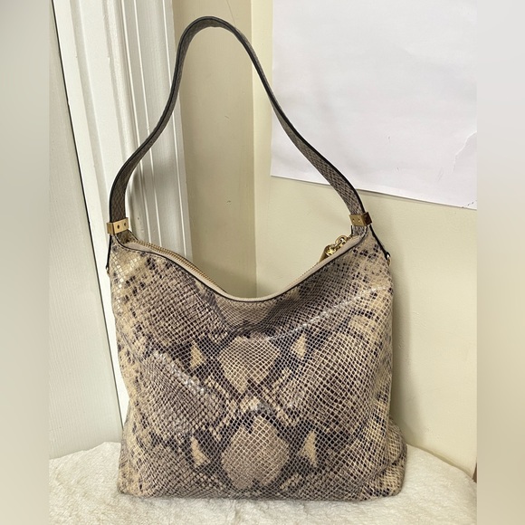 MICHAEL Michael Kors | Bags | Michael Kors Snake Print Shoulder Bag ...